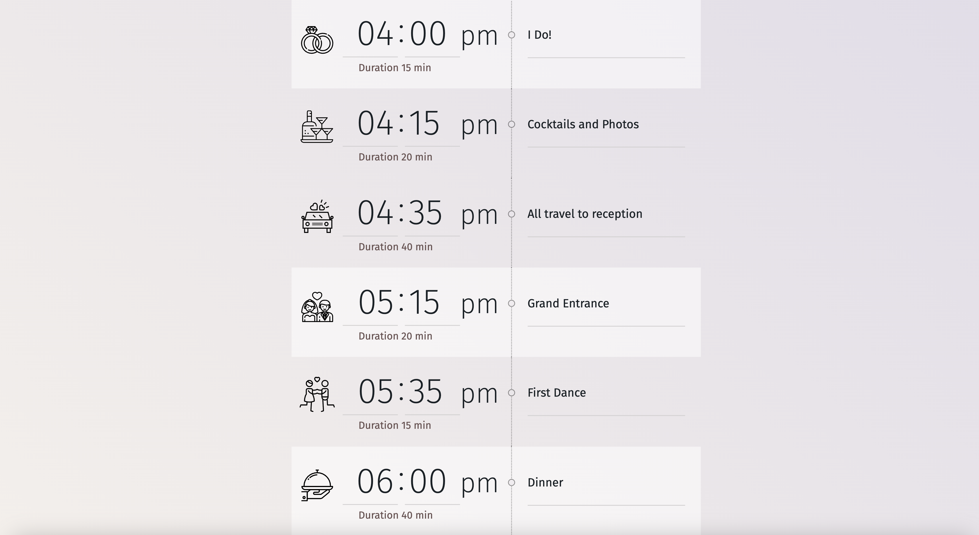 Your Wedding Itinerary: Plan the Perfect Wedding Day Timeline