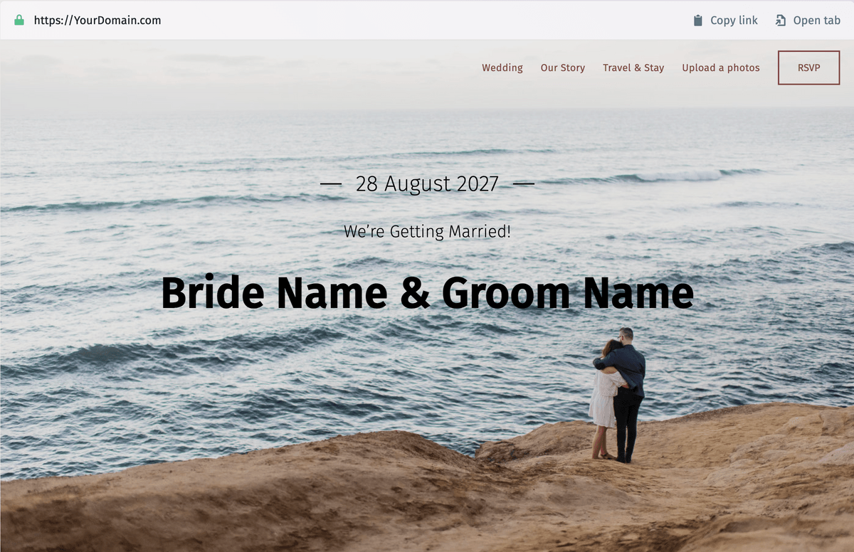Find a Couple’s Wedding Website Instantly with Our Easy Search - Explore our extensive ...