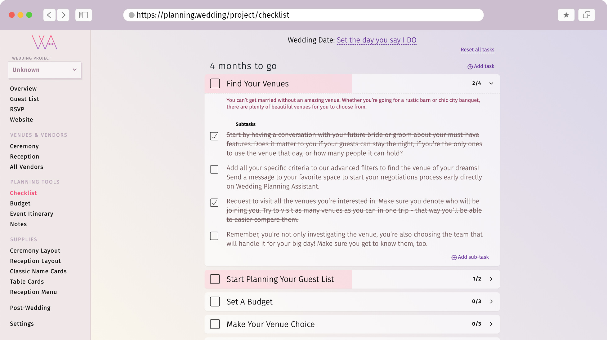 A Complete Wedding Planning Checklist for Your Big Day