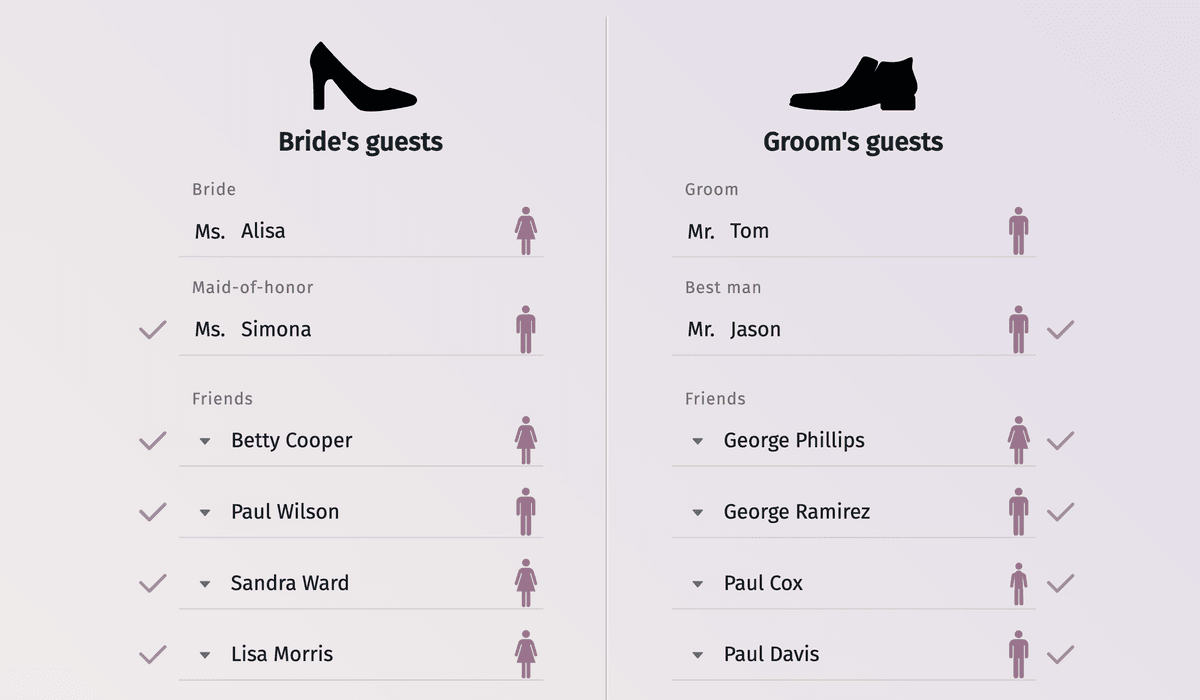 How to Make the Perfect Wedding Guest List (for FREE)