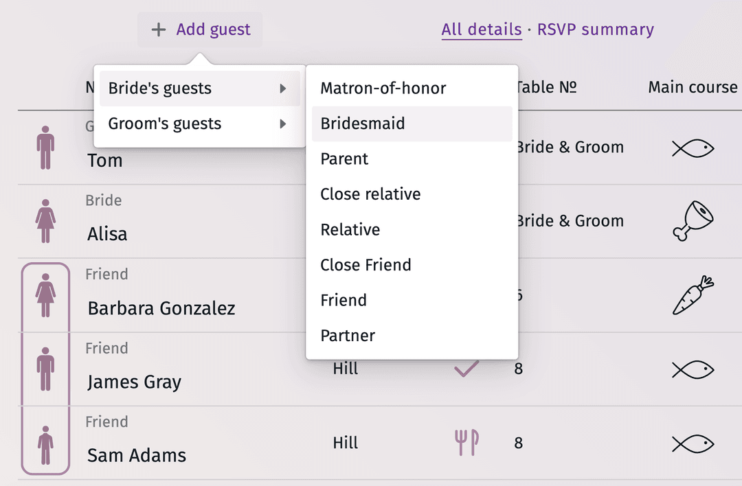 Modèle gratuit de liste d'invités pour un mariage : Organiser les invitations comme un pro
