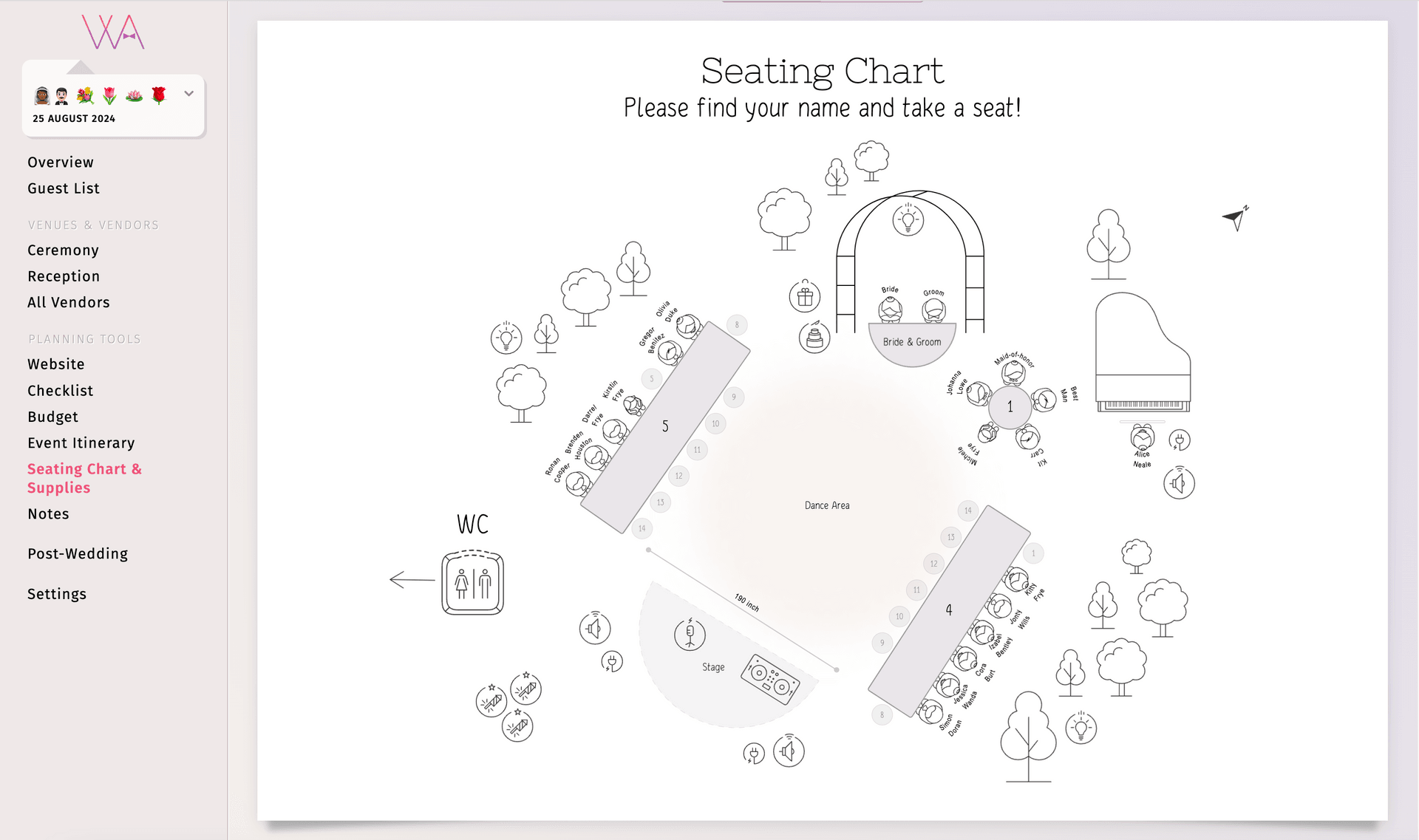 Seating Chart Template