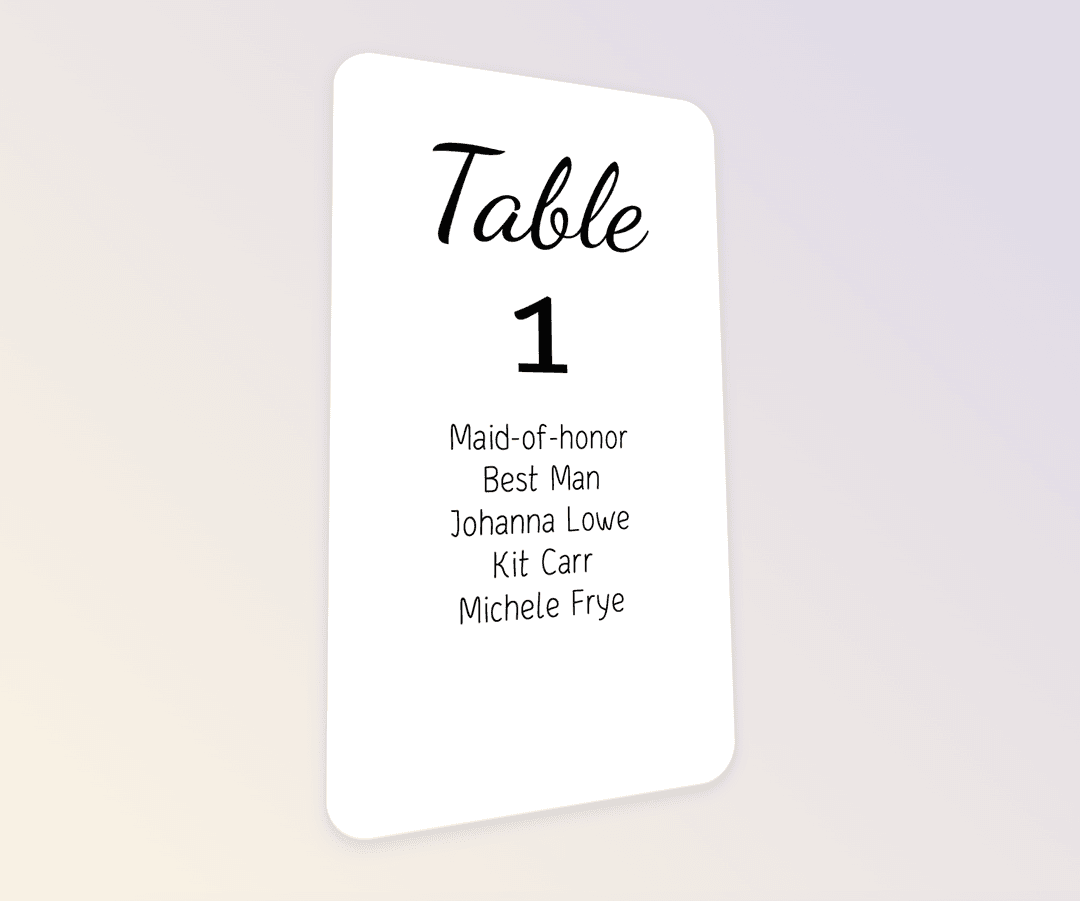 Seating Chart Template