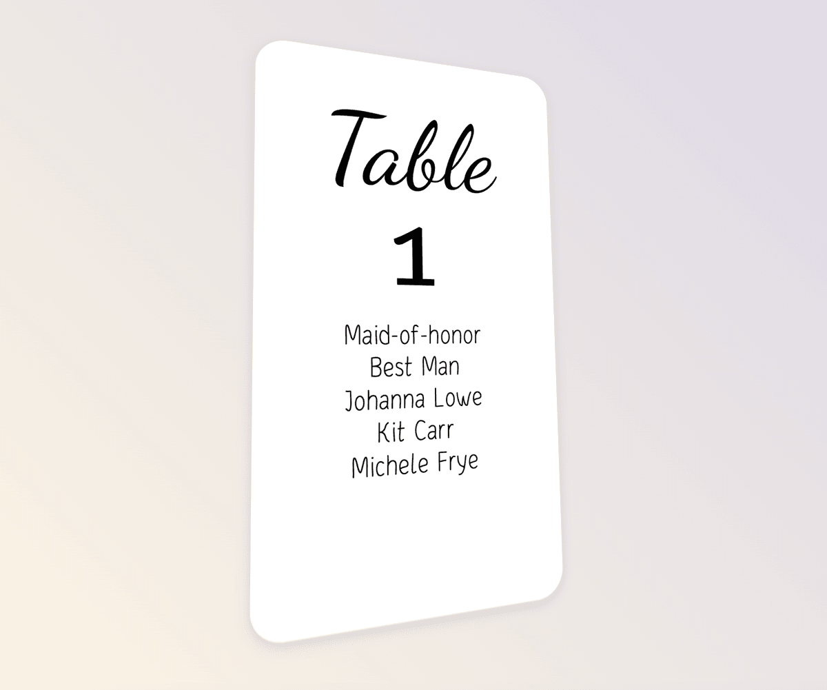 Seating Chart Template