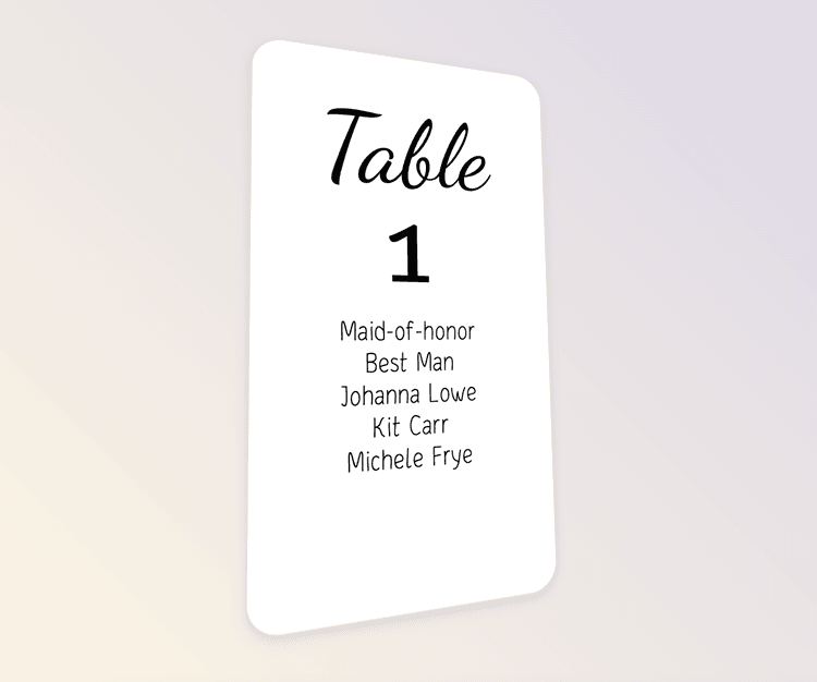 Seating Chart Template